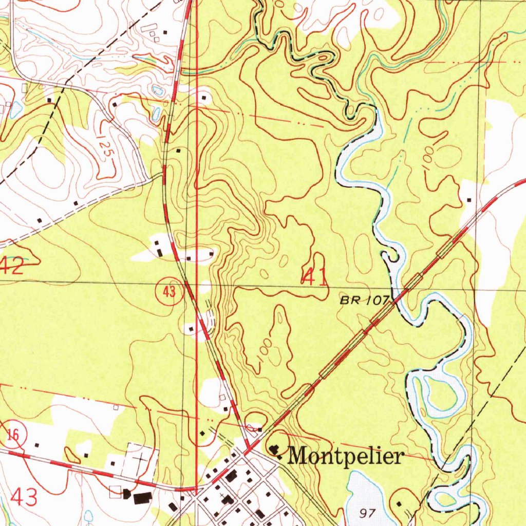 Montpelier, LA (1974, 24000-Scale) Map by United States Geological ...