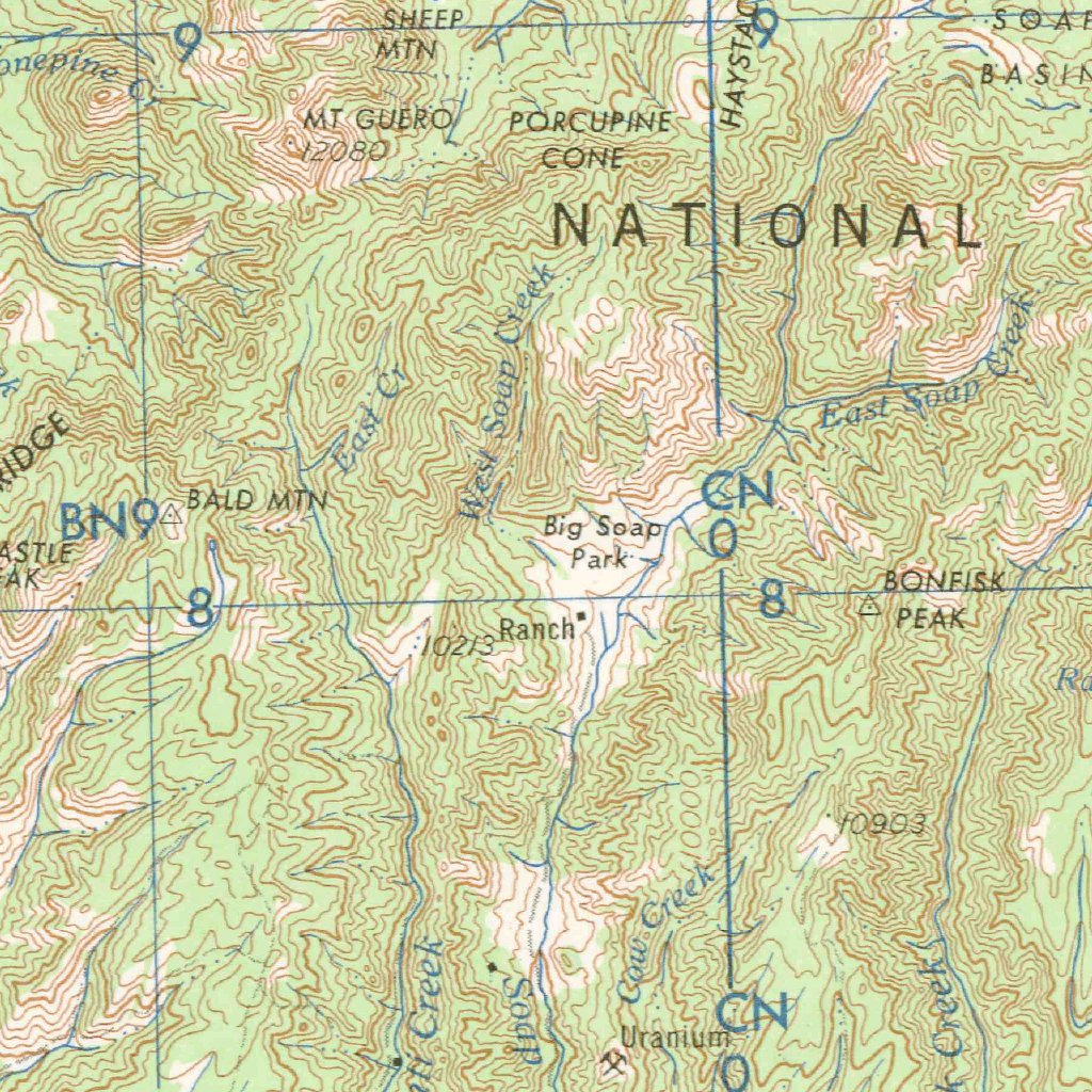 Montrose, CO (1968, 250000-Scale) Map by United States Geological ...