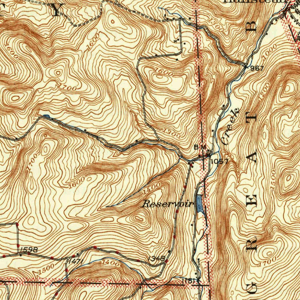 Montrose, PA-NY (1945, 62500-Scale) Map by United States Geological ...