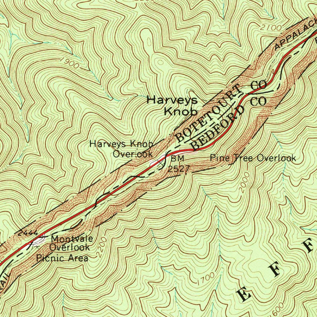 Montvale, VA (1967, 24000-Scale) Map by United States Geological Survey ...