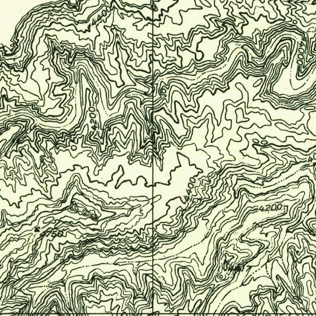 Monument Basin, UT (1952, 24000-Scale) Map by United States Geological ...