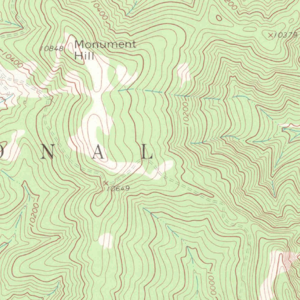 Monument Hill, CO (1963, 24000-Scale) Map by United States Geological ...
