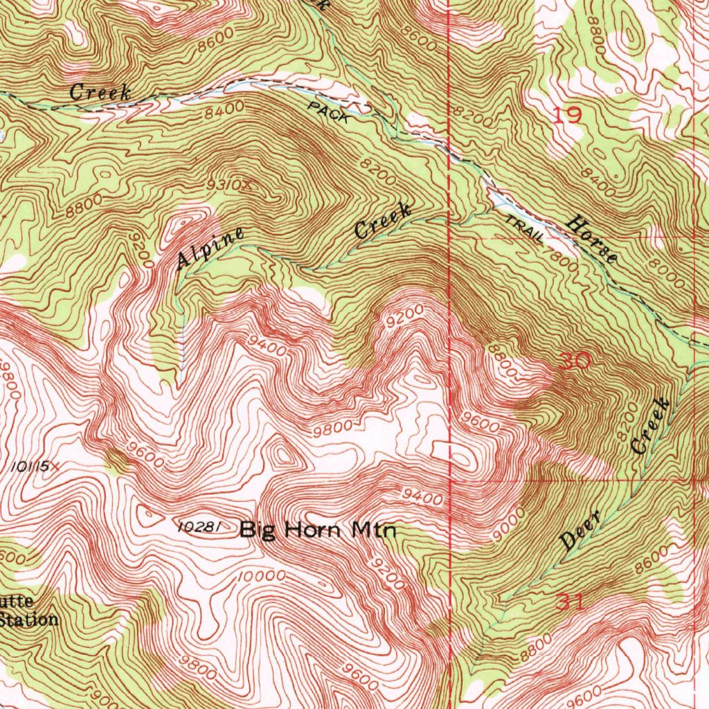 Monument Ridge, MT (1950, 62500-Scale) Map by United States Geological ...