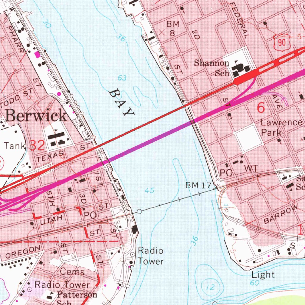 Morgan City, LA (1966, 24000-Scale) Map by United States Geological ...