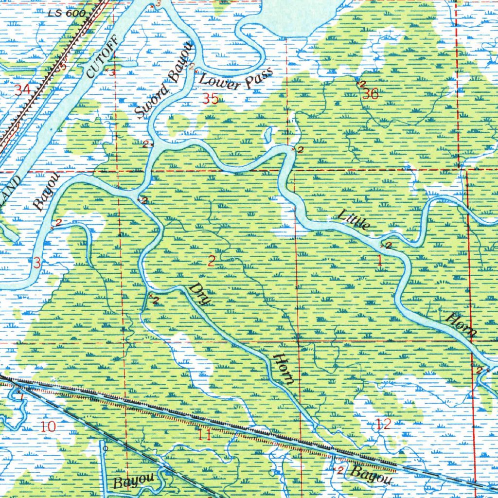 Morgan City, LA (1967, 62500-Scale) Map by United States Geological ...
