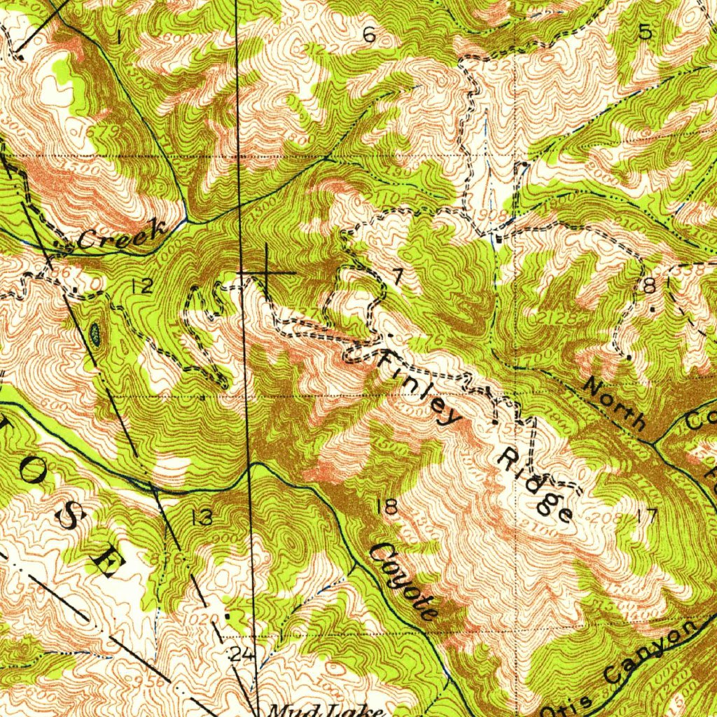 Morgan Hill, CA (1939, 62500-Scale) Map by United States Geological ...