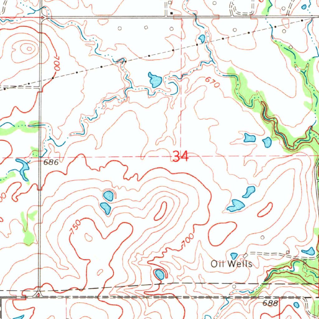 Morris, OK (1970, 24000-Scale) Map by United States Geological Survey ...