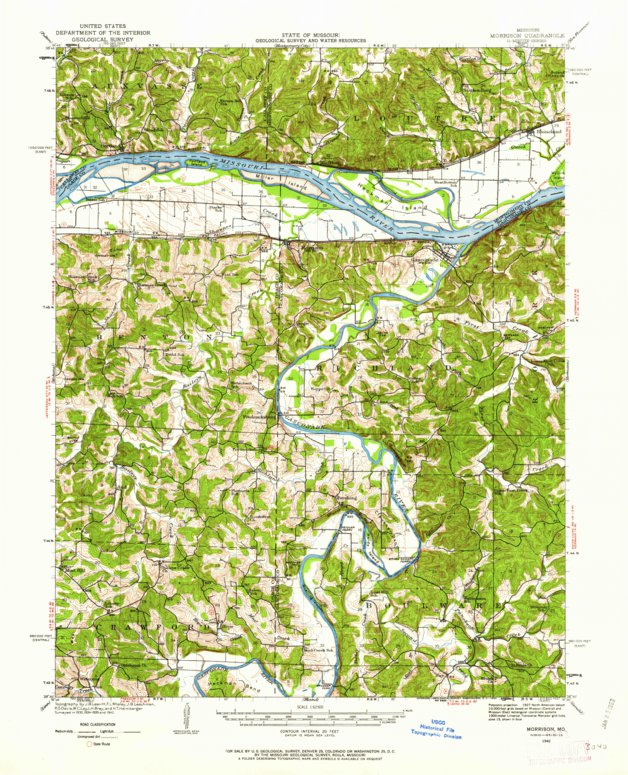 Morrison, MO (1942, 62500-Scale) Map by United States Geological Survey ...
