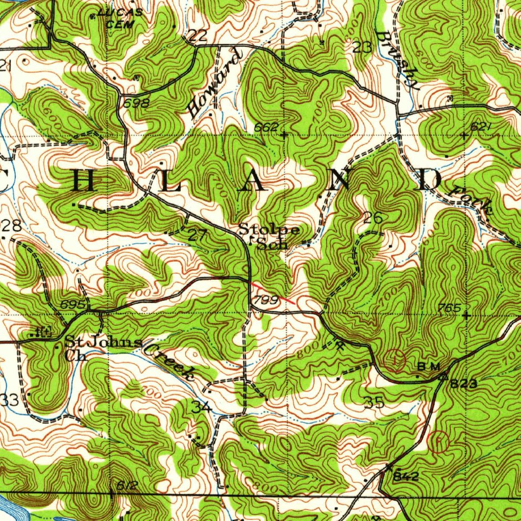 Morrison, MO (1942, 62500-Scale) Map by United States Geological Survey ...