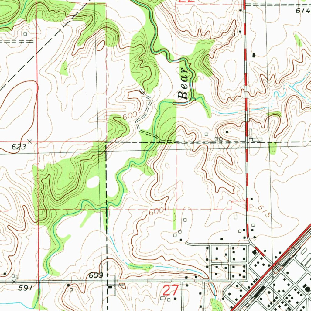 Morrisonville, IL (1980, 24000-Scale) Map by United States Geological ...