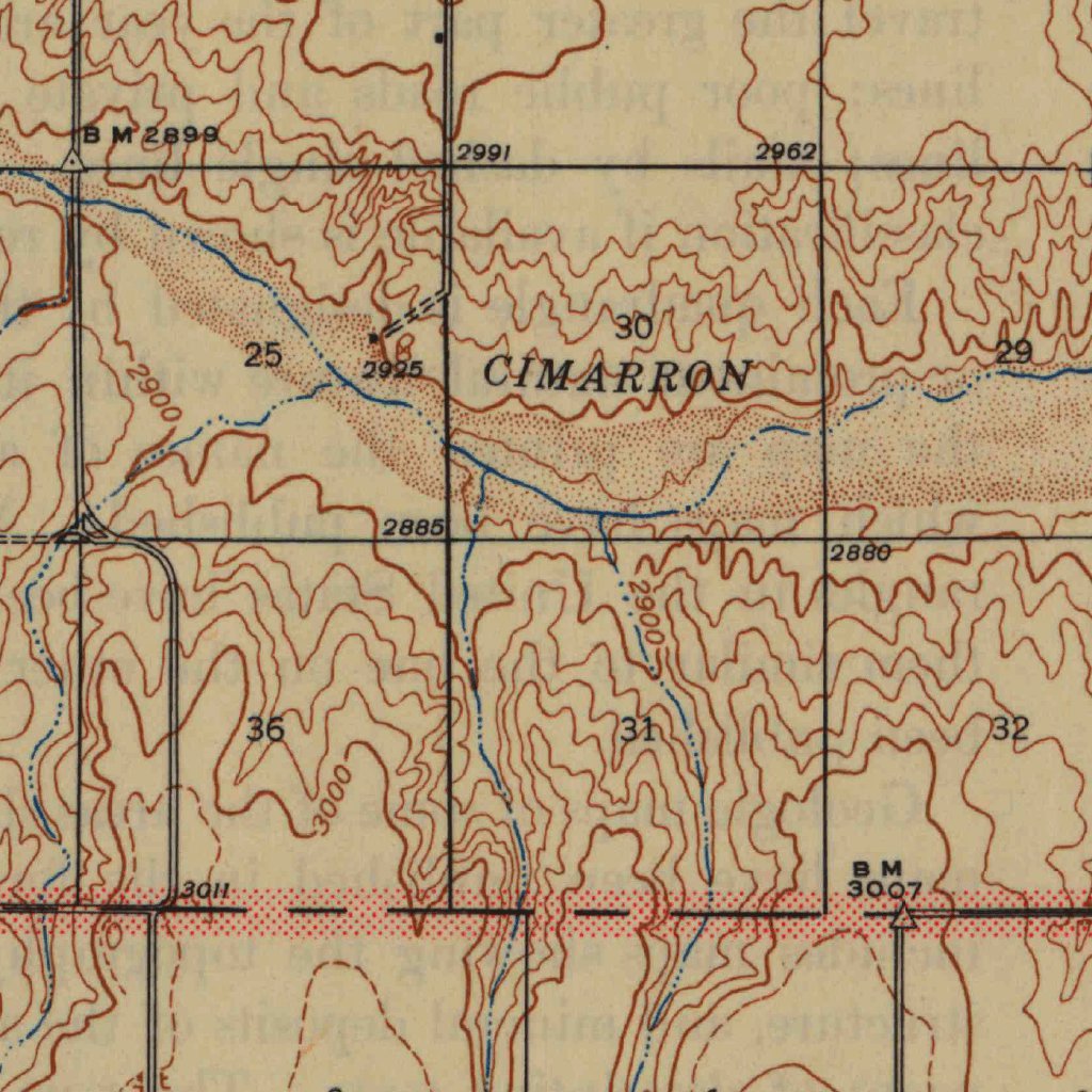 Moscow, KS (1945, 62500-Scale) Map by United States Geological Survey ...