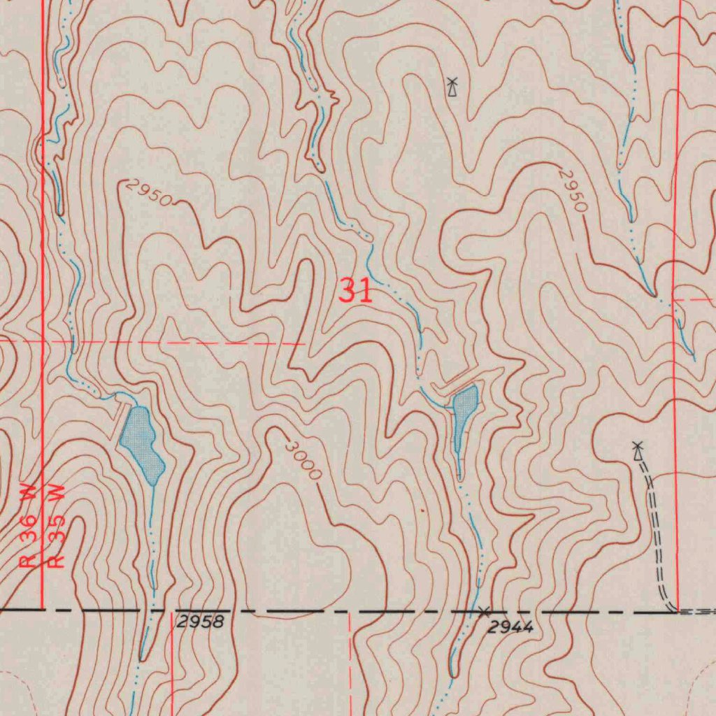 Moscow NW, KS (1975, 24000-Scale) Map by United States Geological ...