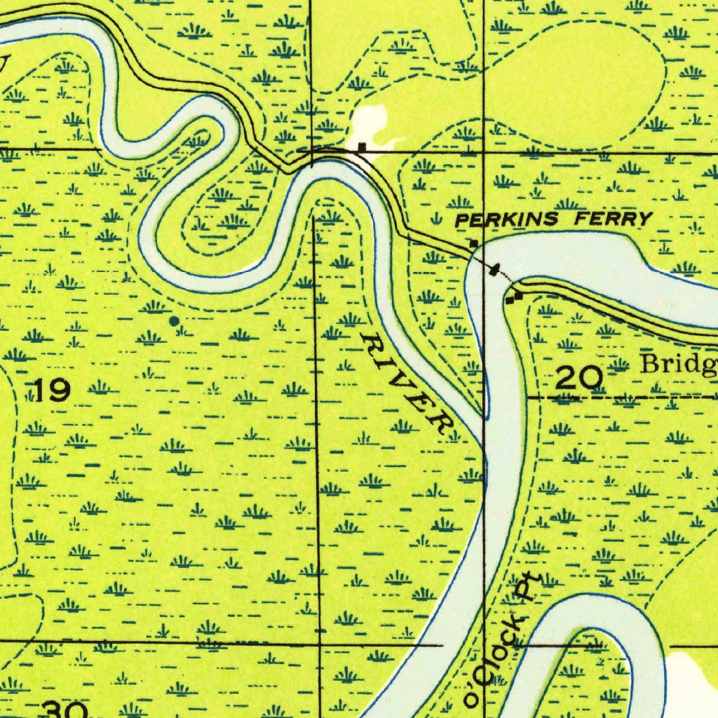 Moss Bluff, LA (1947, 31680-Scale) Map by United States Geological ...
