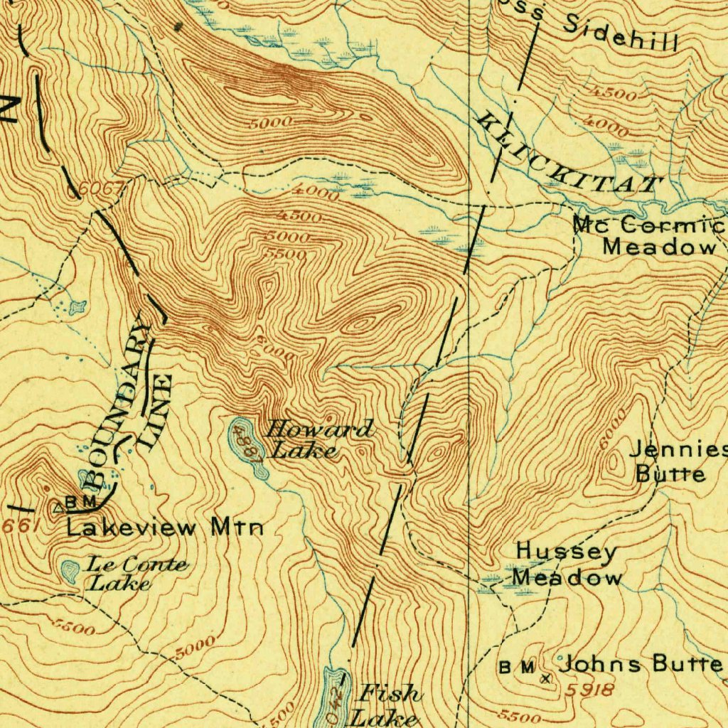 Mount Adams, WA (1907, 125000-Scale) Map by United States Geological ...