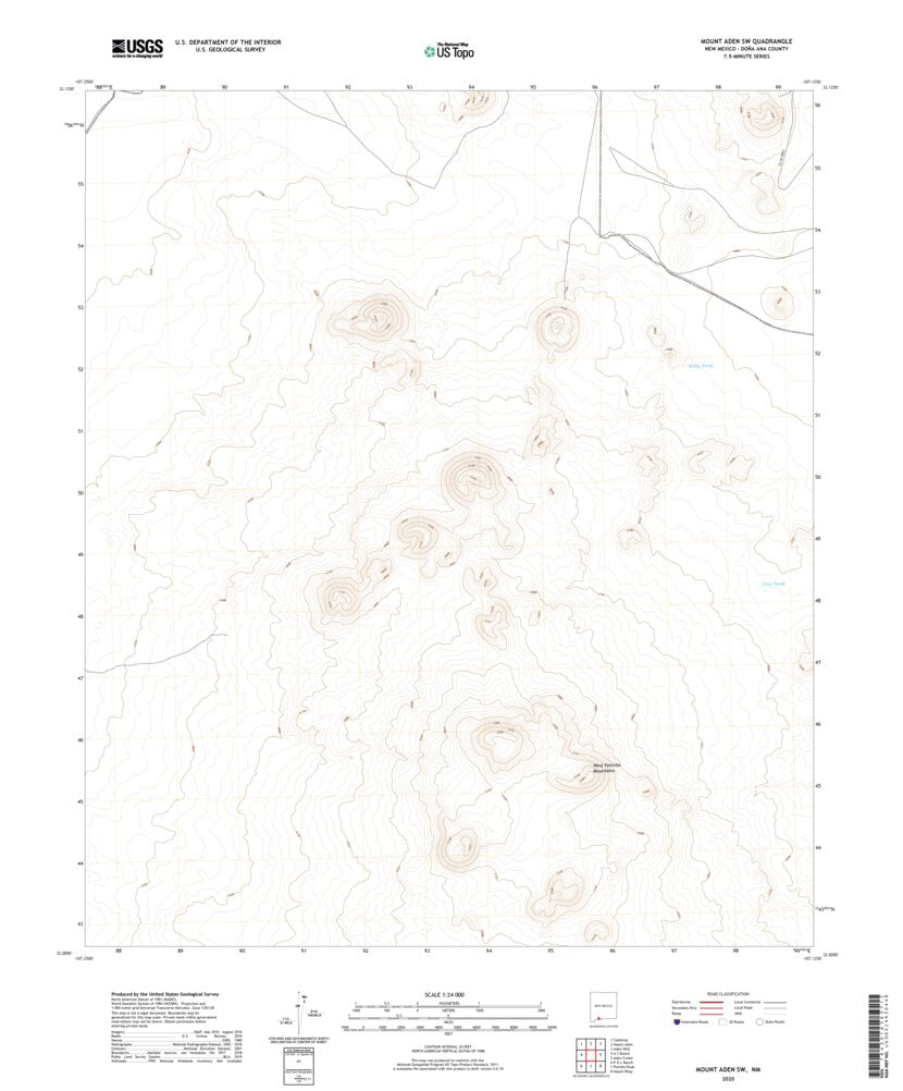 Mount Aden SW, NM (2020, 24000-Scale) Map by United States Geological ...