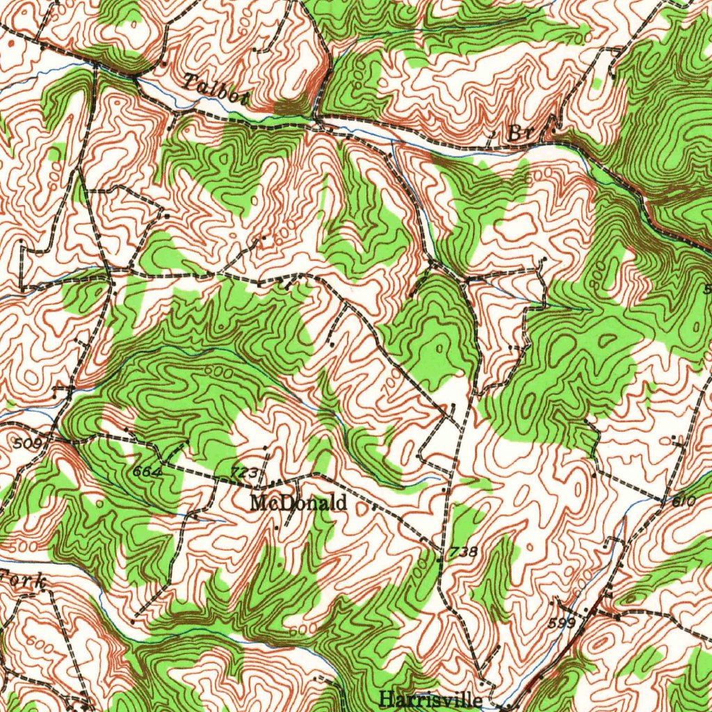 Mount Airy, MD (1945, 62500-Scale) Map by United States Geological ...