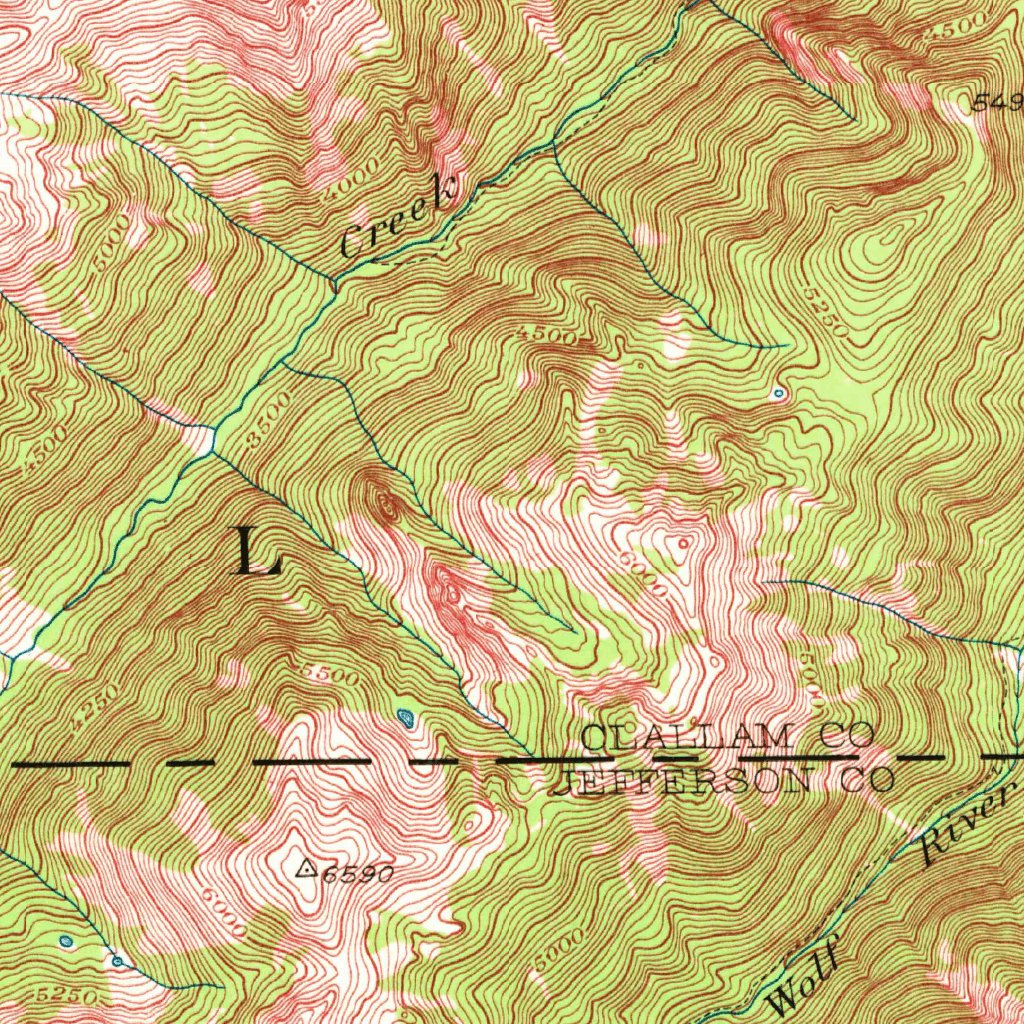 Mount Angeles, WA (1944, 62500-Scale) Map by United States Geological ...