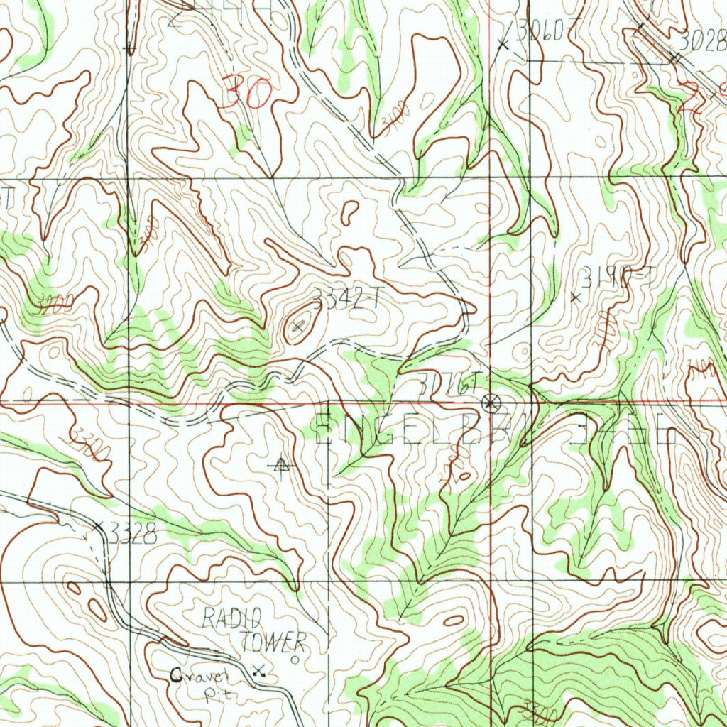 Mount Antelope, MT (1983, 24000-Scale) Map by United States Geological ...