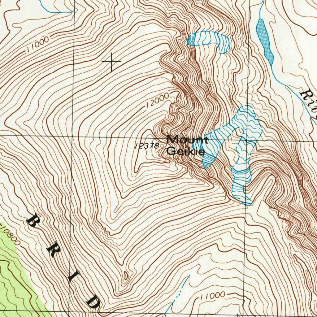 Mount Bonneville, WY (1981, 24000-Scale) Map by United States ...