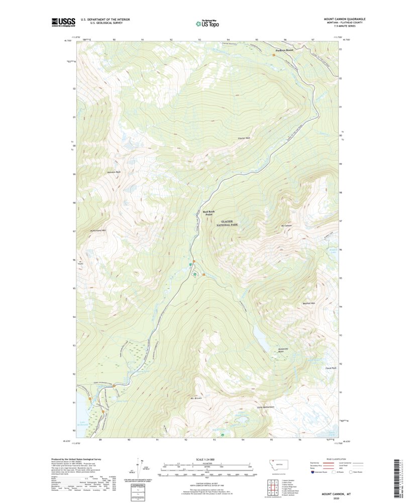 Mount Cannon, MT (2020, 24000-Scale) Map by United States Geological ...