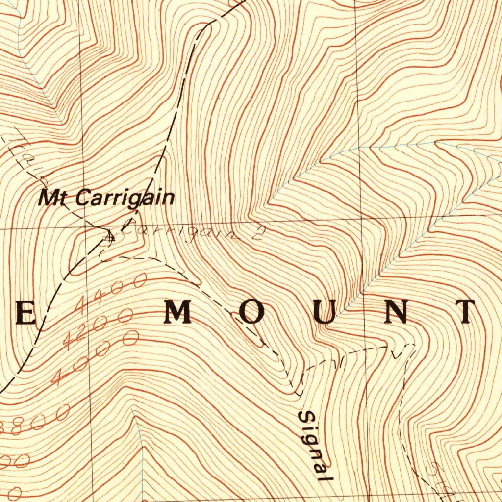 Mount Carrigain, NH (1987, 24000-Scale) Map by United States Geological ...