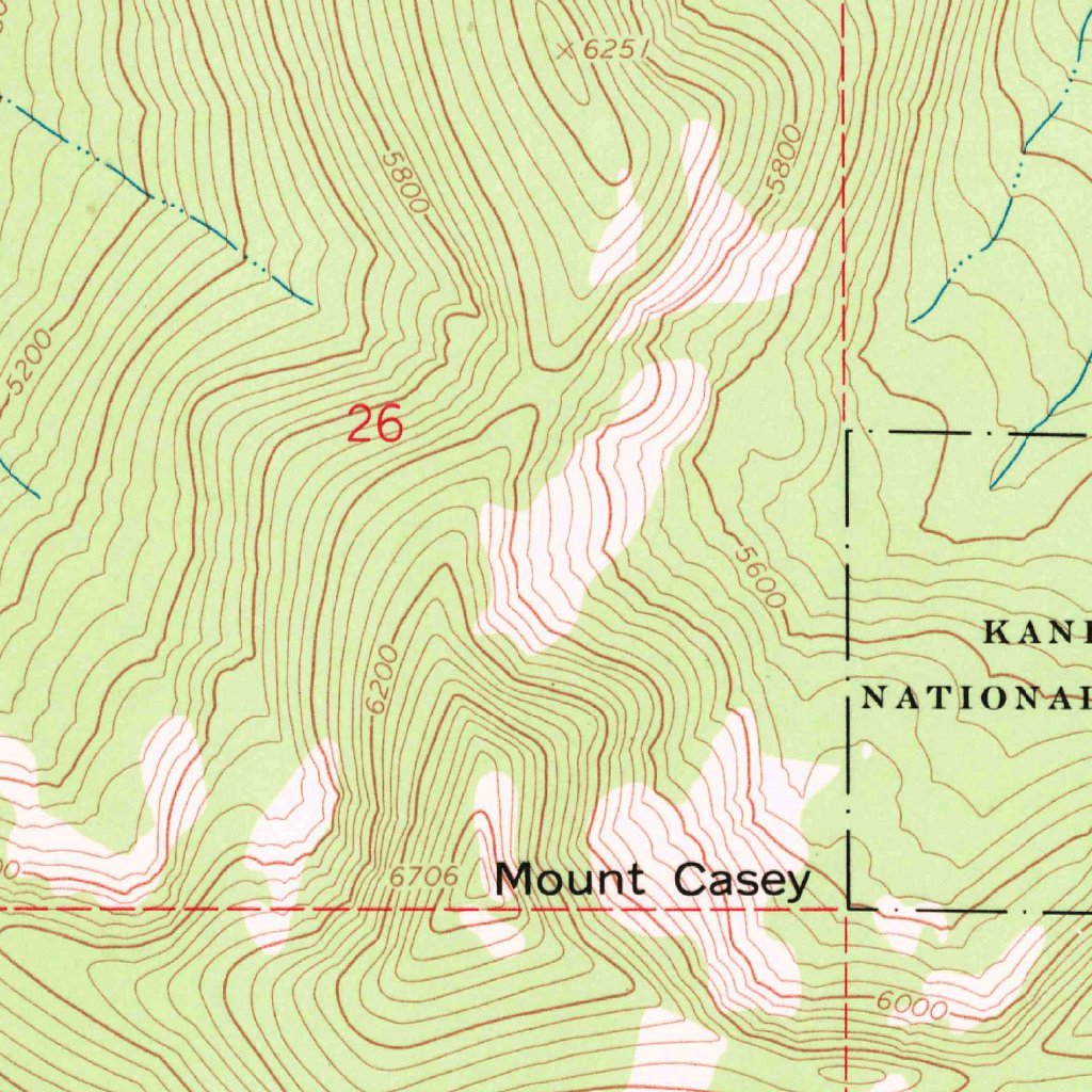 Mount Casey, ID (1968, 24000-Scale) Map by United States Geological ...