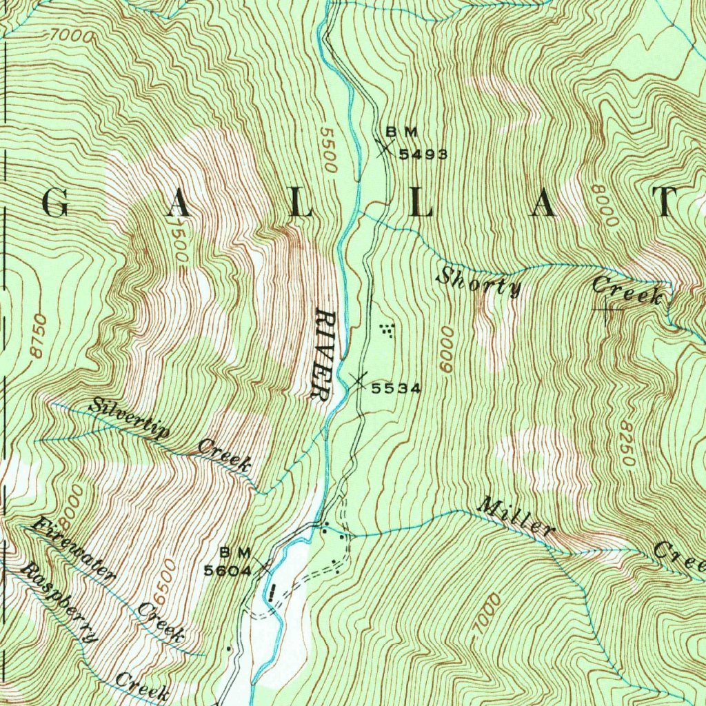 Mount Douglas, MT (1941, 62500-Scale) Map by United States Geological ...