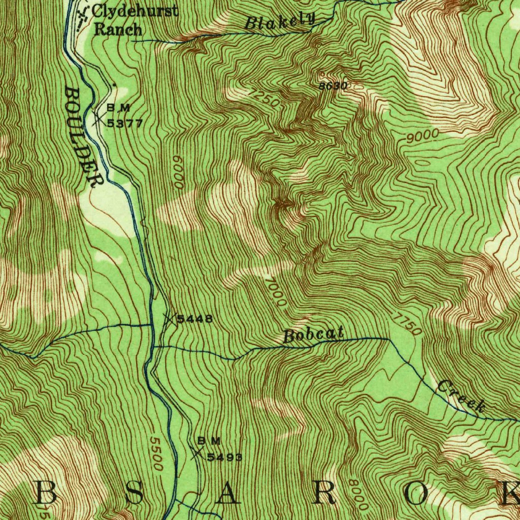 Mount Douglas, MT (1943, 62500-Scale) Map by United States Geological ...
