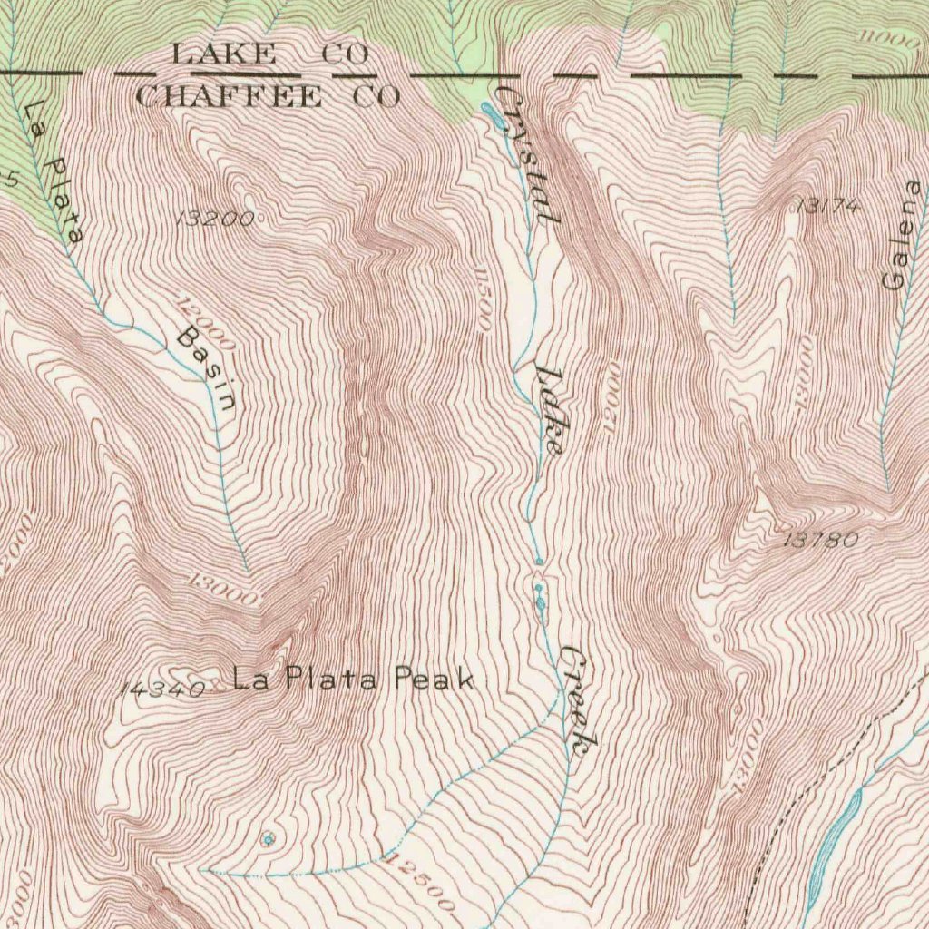 Mount Elbert, CO (1935, 62500-Scale) Map by United States Geological ...