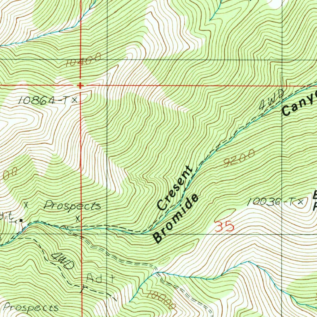 Mount Ellen, UT (1986, 24000-Scale) Map by United States Geological ...