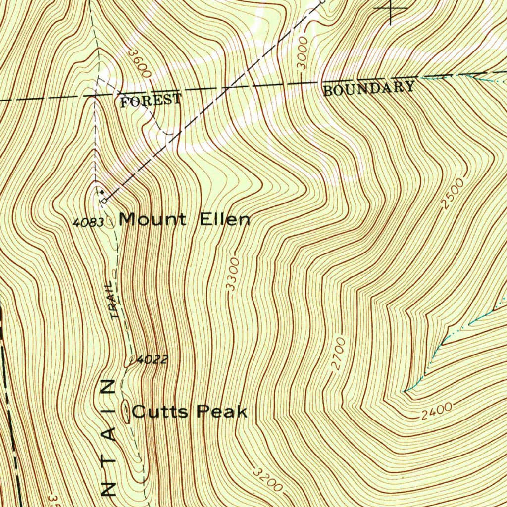 Mount Ellen, VT (1971, 24000-Scale) Map by United States Geological ...