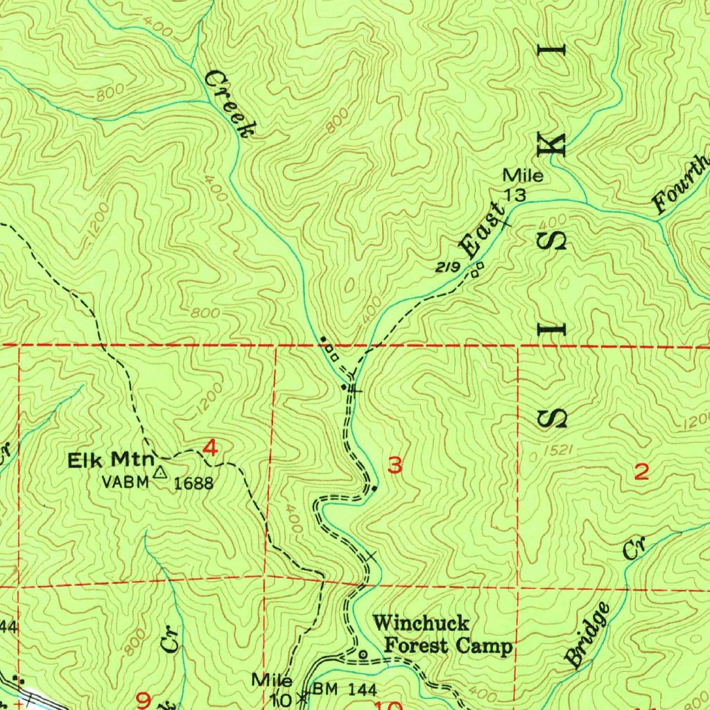 Mount Emily, OR (1954, 62500-Scale) Map by United States Geological ...