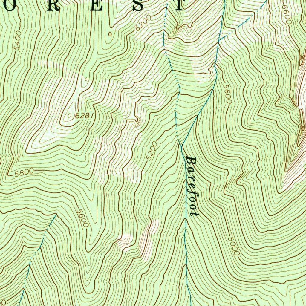 Mount George, ID (1991, 24000-Scale) Map by United States Geological ...