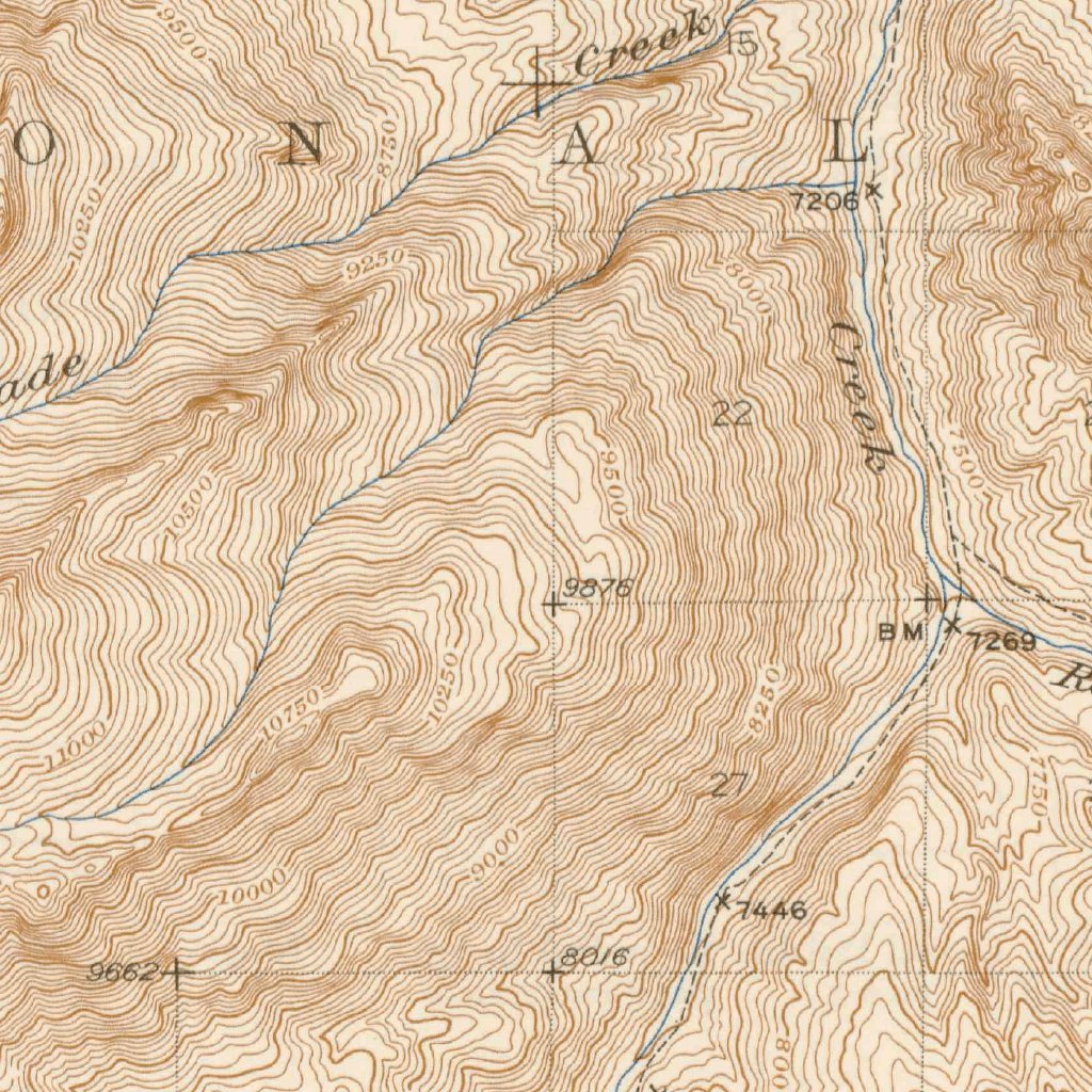 Mount Gunnison, CO (1945, 62500-Scale) Map by United States Geological ...