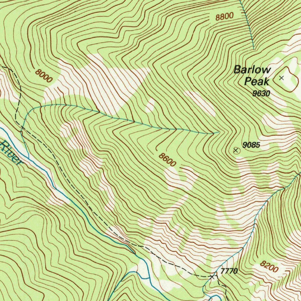 Mount Hancock, WY (1996, 24000-Scale) Map by United States Geological ...
