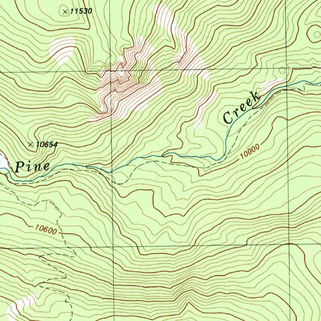 Mount Harvard, CO (1982, 24000-Scale) Map by United States Geological ...