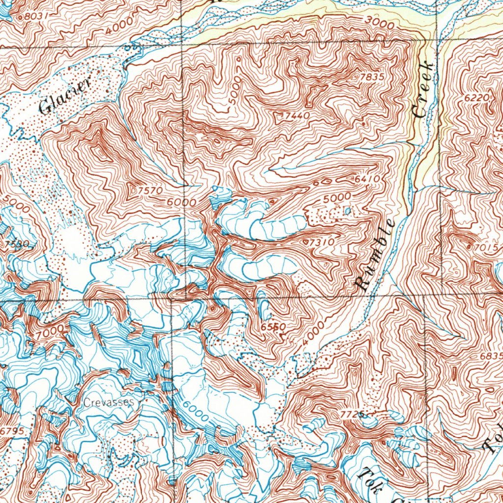Mount Hayes, AK (1955, 250000-Scale) Map by United States Geological ...