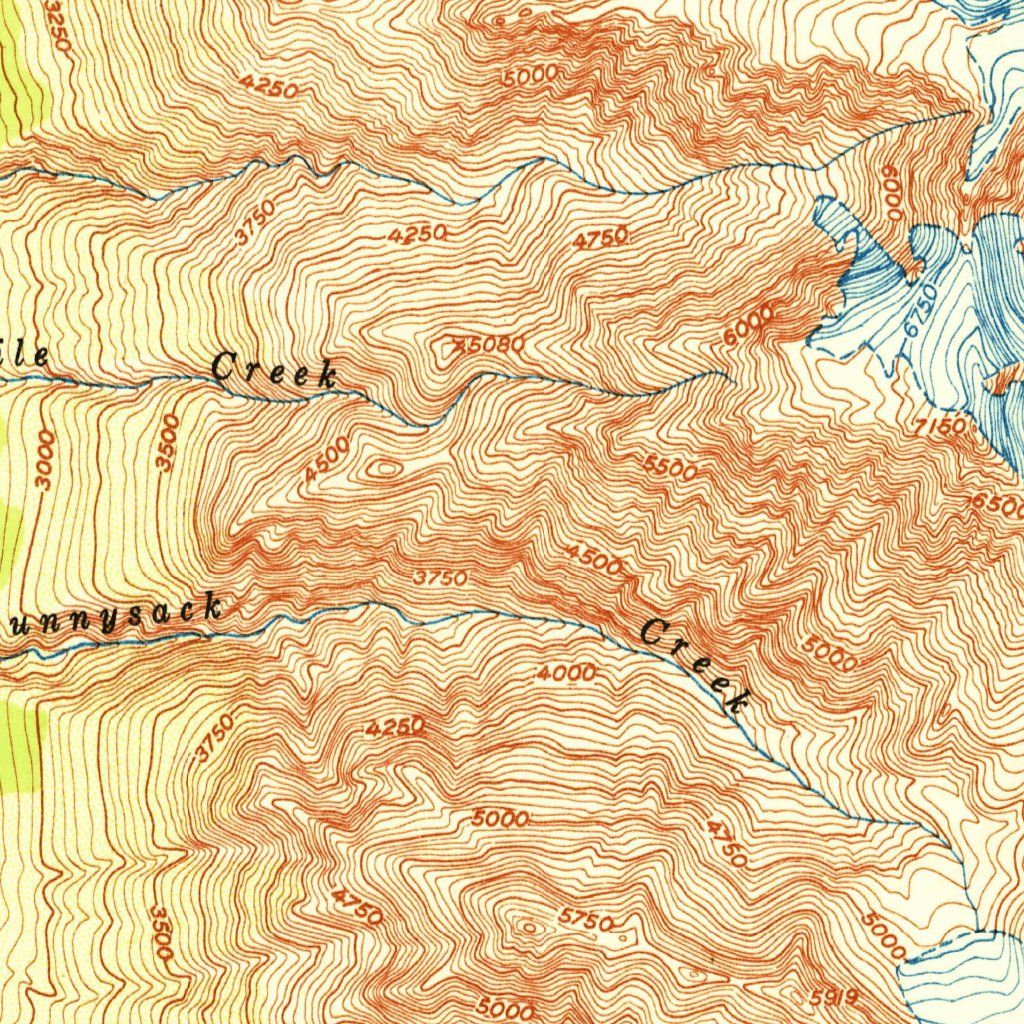 Mount Hayes C-4, AK (1952, 63360-Scale) Map by United States Geological ...