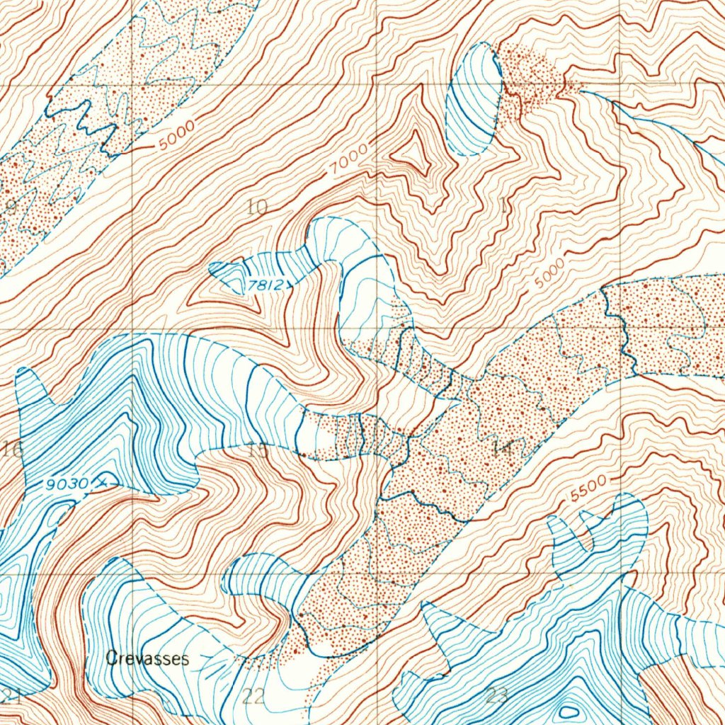 Mount Hayes C-5, AK (1951, 63360-Scale) Map by United States Geological ...