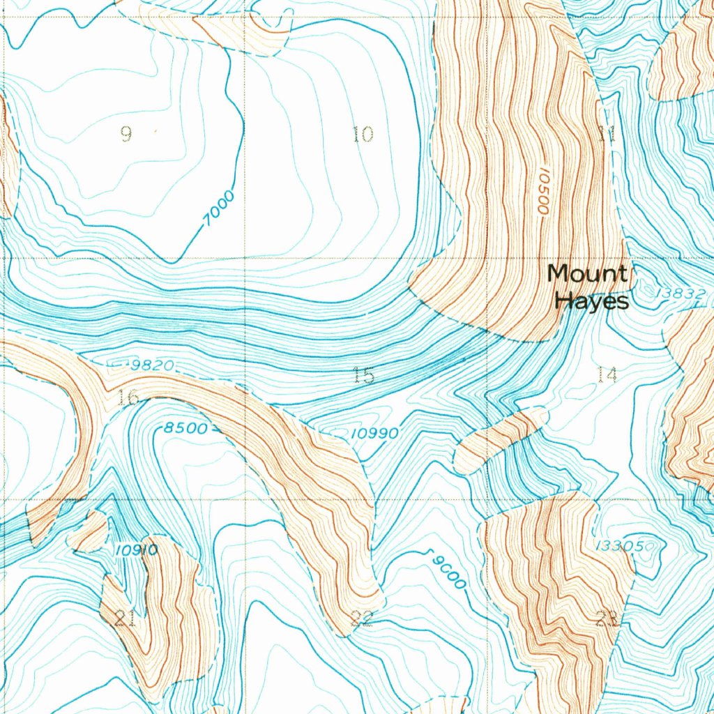 Mount Hayes C-6, AK (1951, 63360-Scale) Map by United States Geological ...