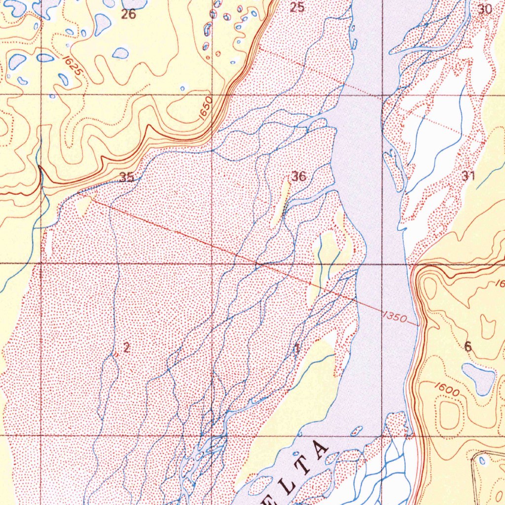 Mount Hayes D-1, AK (1950, 63360-Scale) Map by United States Geological ...