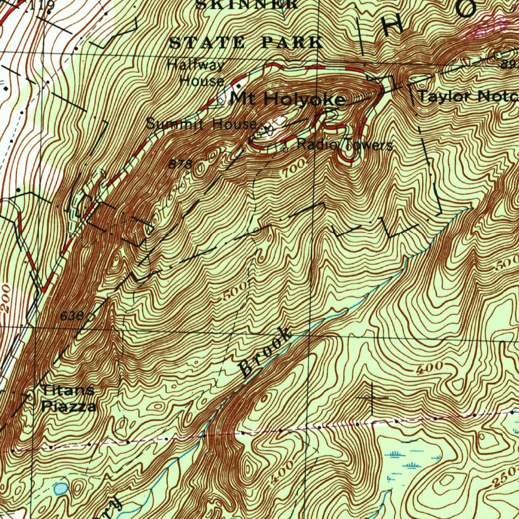 Mount Holyoke, MA (1964, 25000-Scale) Map by United States Geological ...