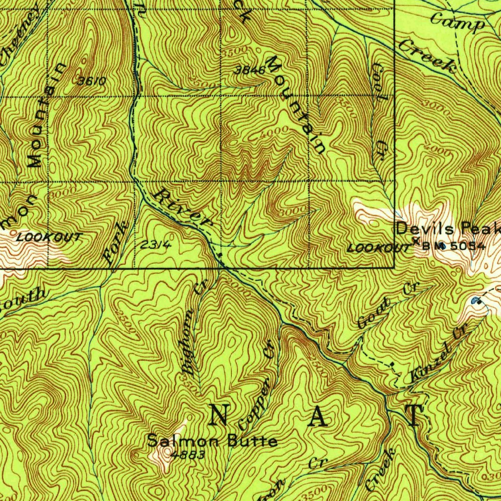 Mount Hood, OR (1924, 125000-Scale) Map by United States Geological ...