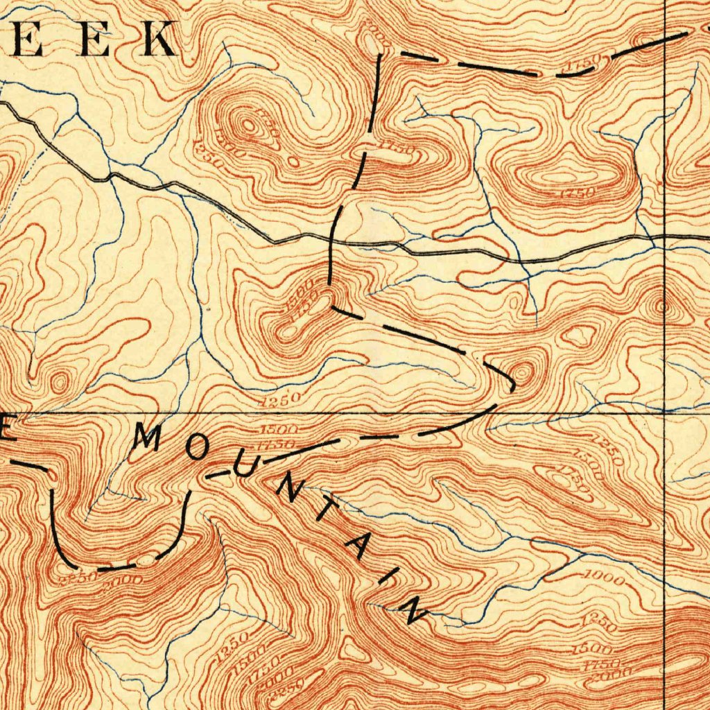Mount Ida, AR (1890, 125000-Scale) Map by United States Geological ...