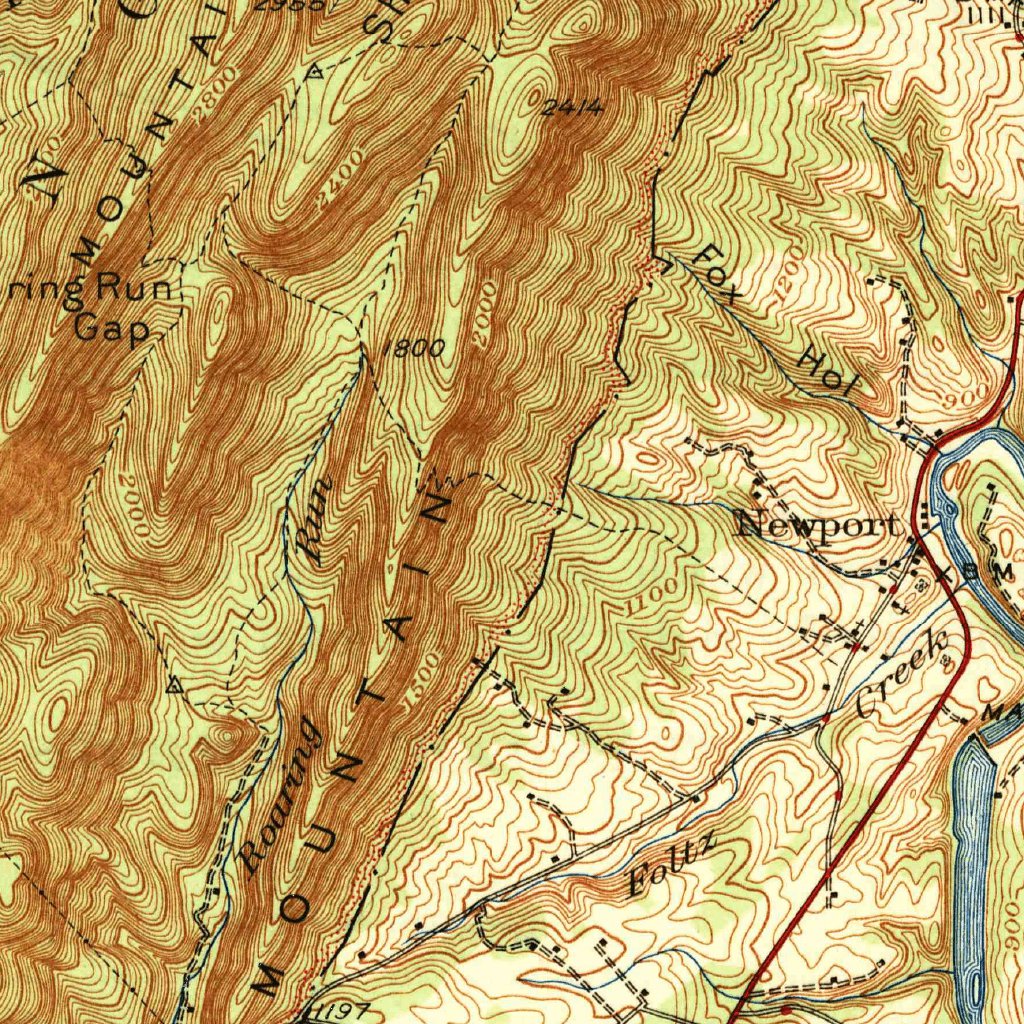 Mount Jackson, VA (1946, 62500-Scale) Map by United States Geological ...