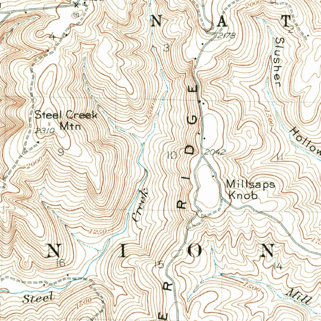 Mount Judea, AR (1933, 62500-Scale) Map by United States Geological ...