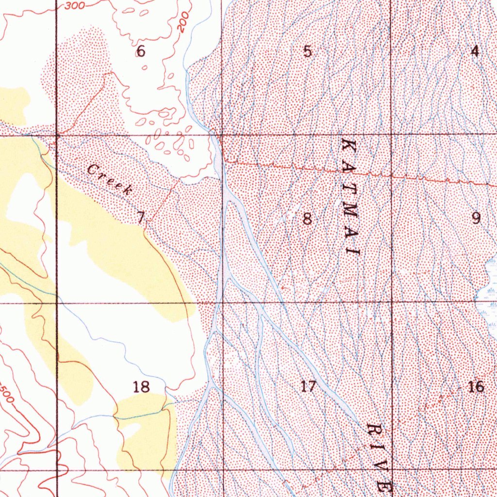 Mount Katmai A-4, AK (1951, 63360-Scale) Map by United States ...