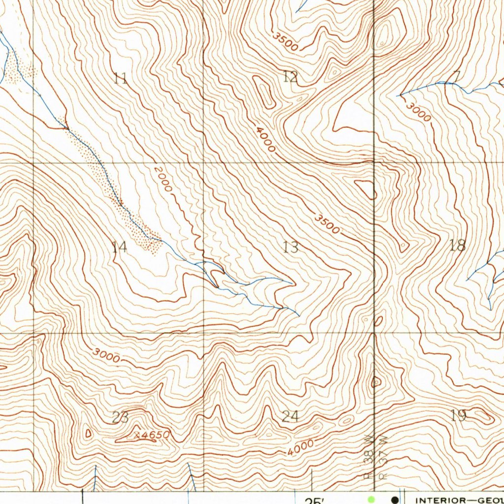 Mount Katmai B-5, AK (1953, 63360-Scale) Map by United States ...