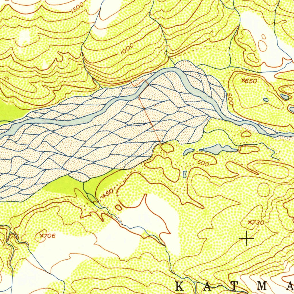 Mount Katmai C-2, AK (1951, 63360-Scale) Map by United States ...