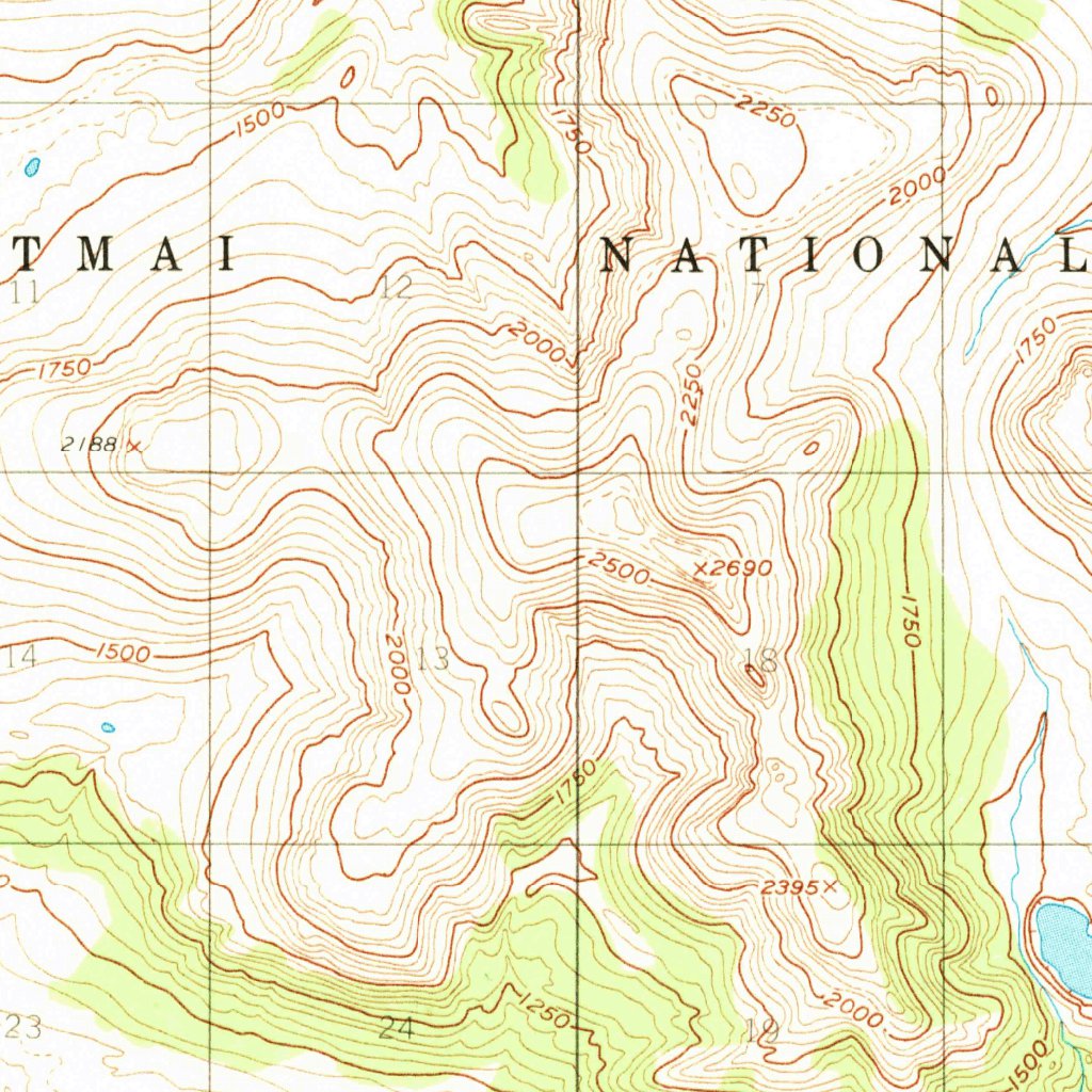Mount Katmai D-6, AK (1951, 63360-Scale) Map by United States ...